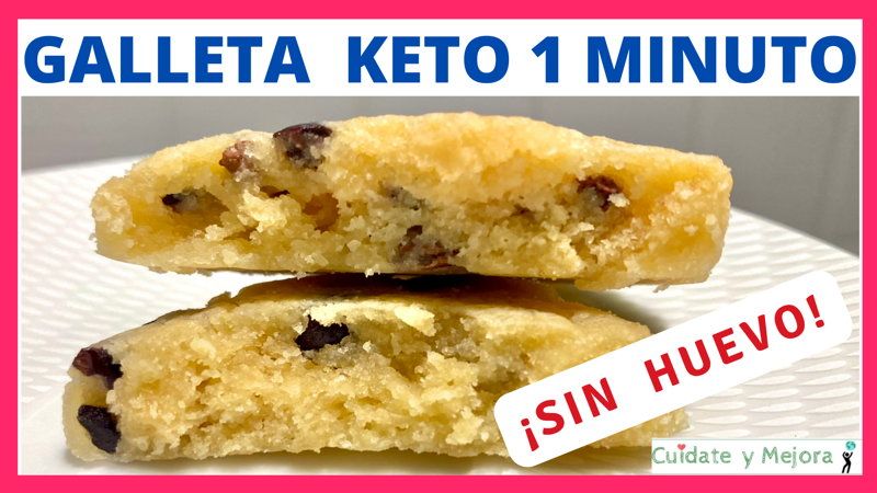 I Receta « Galleta Keto 1 minuto » ⚡ SIN Huevo. SIN Gluten