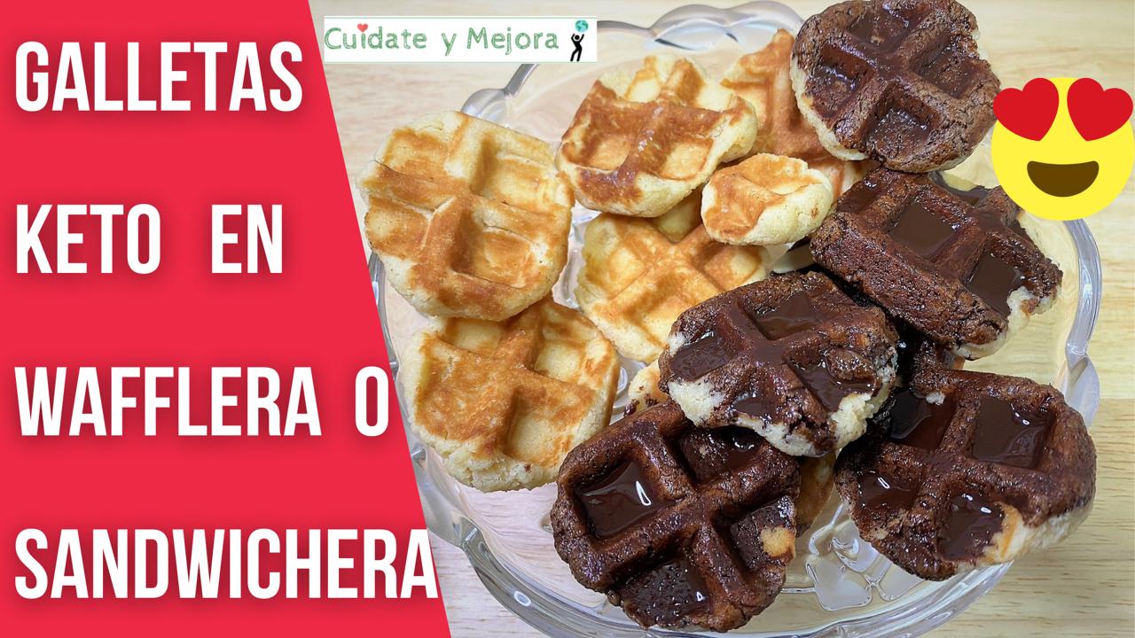 « GALLETAS KETO »⚡ en SANDWICHERA o GOFRERA